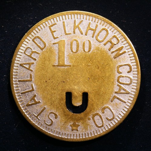 RARE Kentucky coal scrip token - Stallard Elkhorn Coal Co., $1, Drift ...