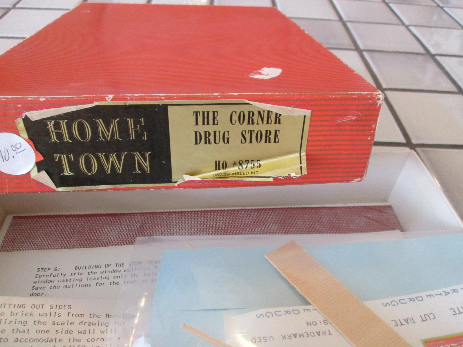 home town THE CORNER DRUG STORE wood kit HO scale | eBay