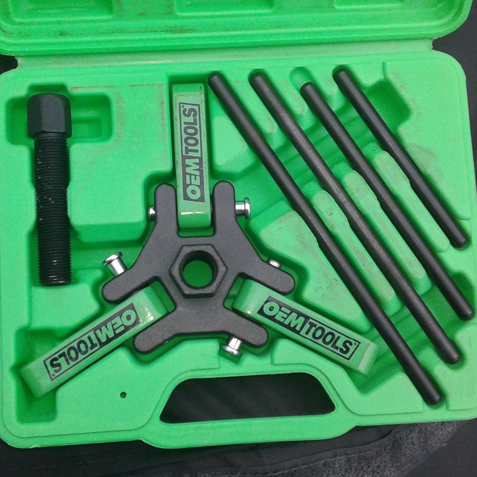 Harmonic Balancer Puller Pulley Crank Removal Kit Engine Motor Rod Auto ...