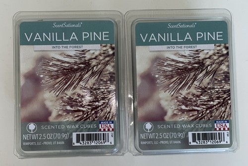 ScentSationals VANILLA PINE Scented WAX MELTS / 2 Packs / 2.5 Oz Each ...