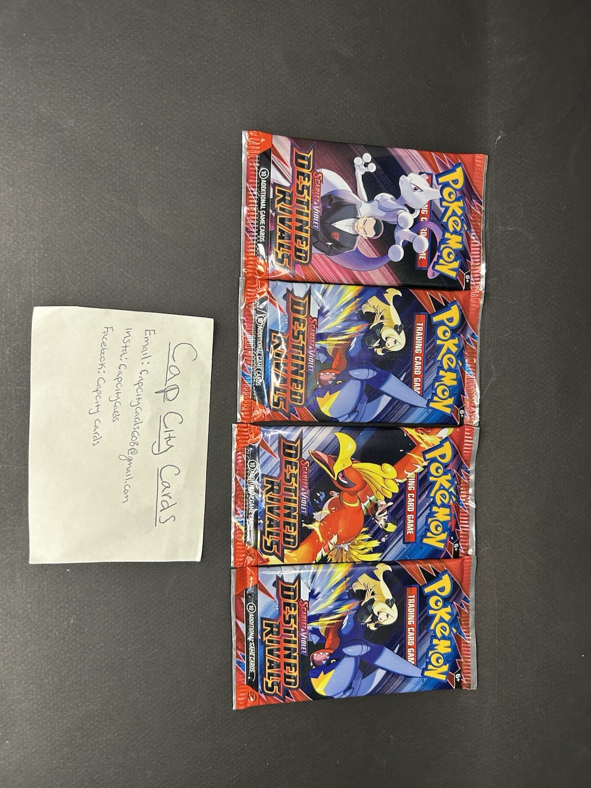 (LOT OF 4) Pokemon Destined Rivals Booster Packs | Factory Sealed | eBay
