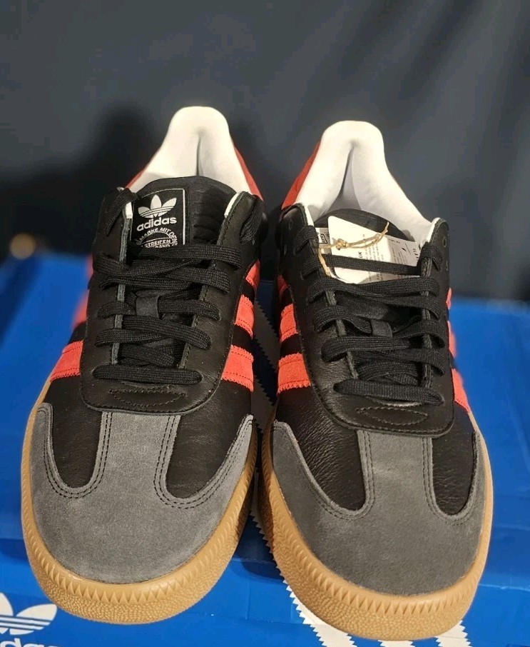 Adidas Originals Samba XLG Shoes Black Red IE9178 Men SZ 12 New With ...