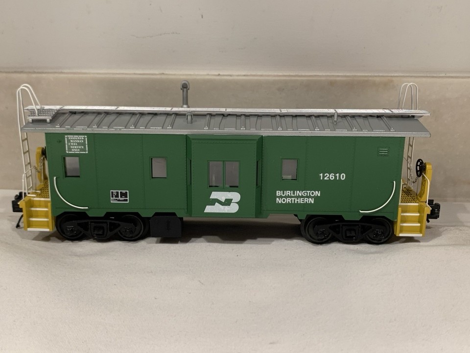 CUSTOM MTH PREMIER BURLINGTON NORTHERN BAY WINDOW CABOOSE 20- O SCALE ...