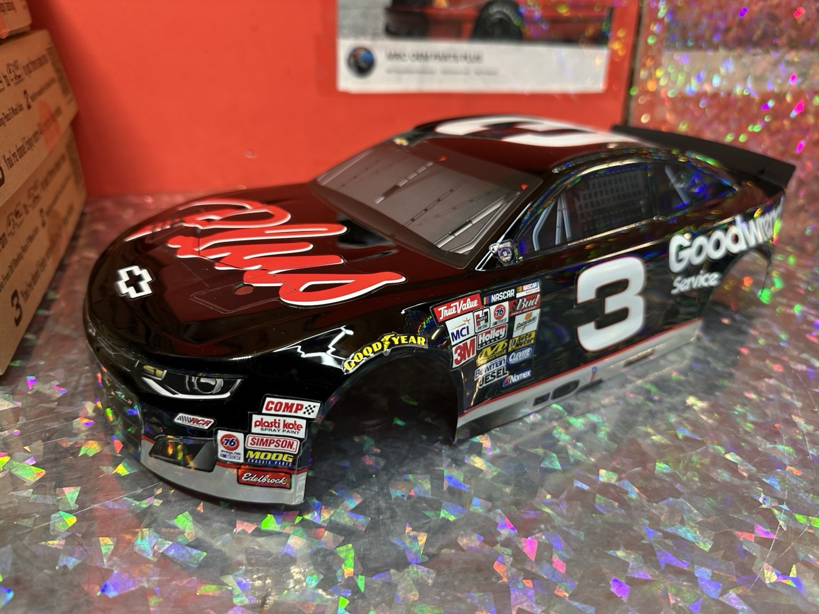 Losi Nascar Chevy RC Body Dale Earnhardt #3 GM Goodwrench PLUS Painted ...