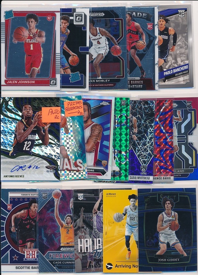 PREMIUM 1000 CARD NBA AUTO JERSEY #'D ROOKIE BASKETBALL CARD LOT ...