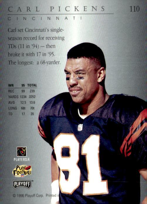1996 Playoff Trophy Contenders #110 Carl Pickens | eBay