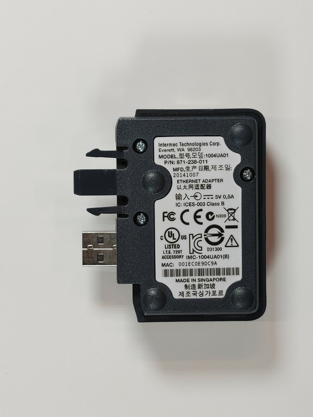 INTERMEC 1004UA01 CN3 CN4 CN50 CK3 CRADLE FLEX DOCK ETHERNET MODULE ...