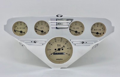 1955-1959 Chevy Truck Gauge Cluster Street Rod | Aluminum | Black ...