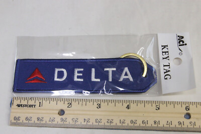 Delta Key Tag Ring Embroidered by ACI Aviation Collectables - NEW Old ...