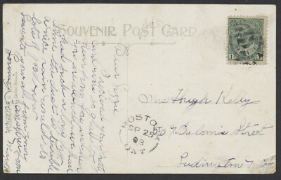 1908 Rostock (Perth) Ont Split Ring Postmark On Stratford Church PC | eBay