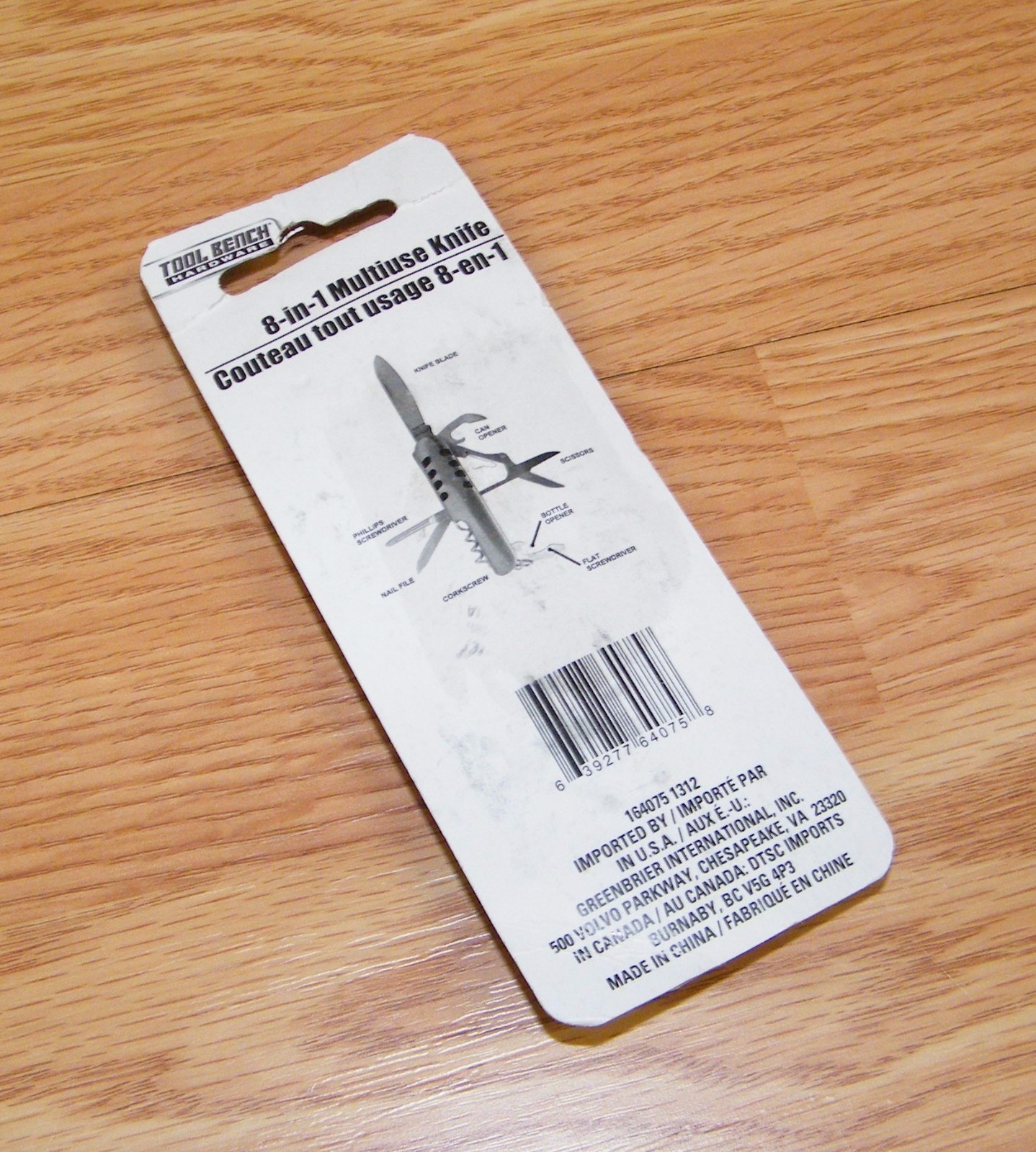 Genuine Tool Bench Hardware 8-in-1 Multiuse Pocket Knife Only **NEW ...