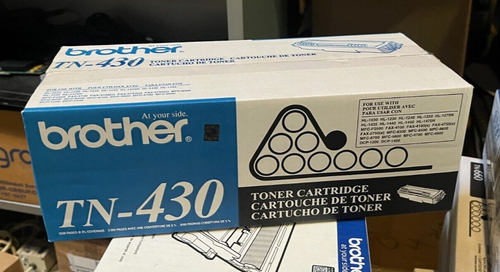 Lot of 2 Genuine Brother TN-430 Black Toner Cartridge [OPEN BOX] | eBay