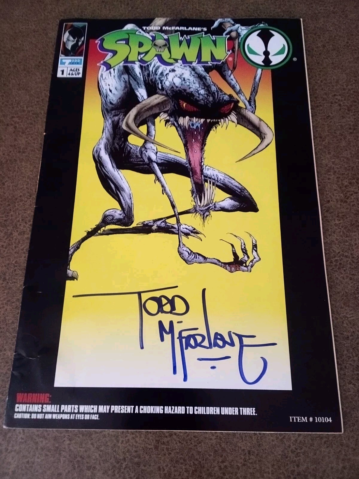 SPAWN VIOLATOR FIGURE COMIC 1 IMAGE COMICS 1994 SIGNED TODD MCFARLANE | eBay