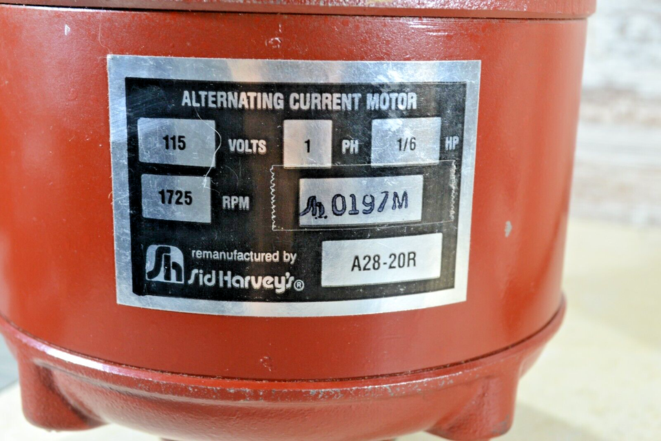 NEW SID HARVEY'S A28-20r B&G CIRCULATOR MOTOR | eBay