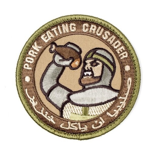 Pork Eating Crusader Morale Patch - Arid 3.25" x 3.25" Hook + Loop ...