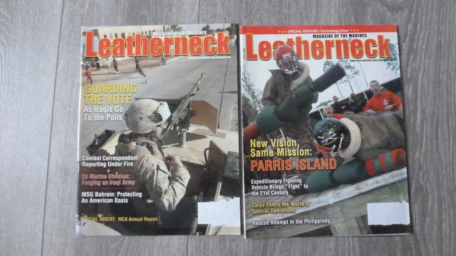 2 Leatherneck Magazine US Marines MARCH APRIL 2006 | eBay