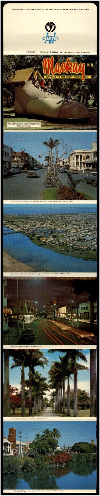 Vintage Foldout Postcard (Murray Views) - Mackay, QLD | eBay Australia