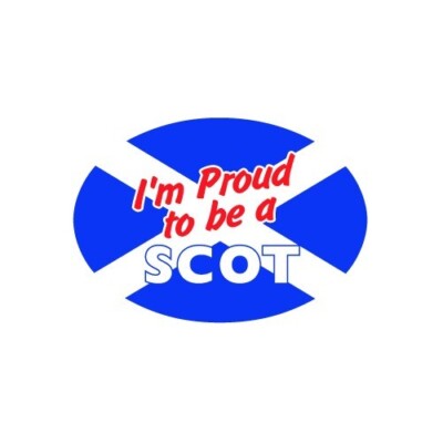 Window & Bumper Sticker - SCOTLAND "Proud to be a Scot" Car Vinyl ...