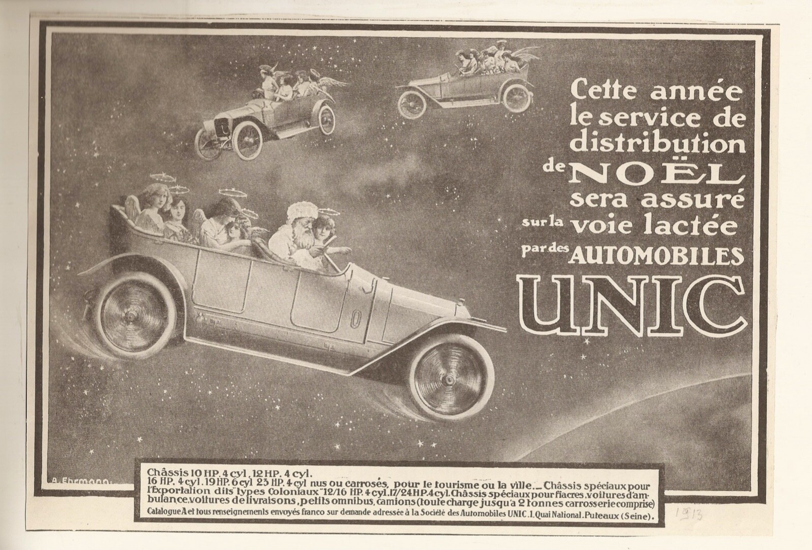 PUBLICITE DE PRESSE "Automobile UNIC" | eBay
