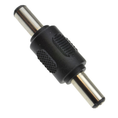 5.5mm x 2.1mm Male to Male DC Power Coupler Plug Adapter CCTV Connector ...