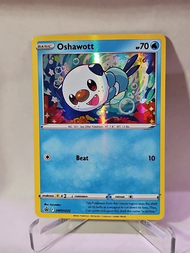 Pokémon TCG Oshawott Black Star Promos SWSH222 Holo Sword & Shield | eBay