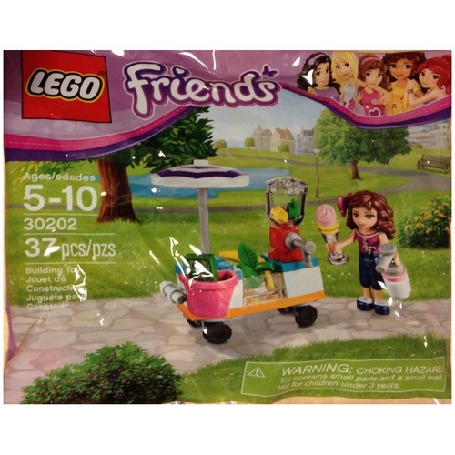 LEGO Friends SET 30202 Smoothie Stand mixer wagon umbrella apple money ...