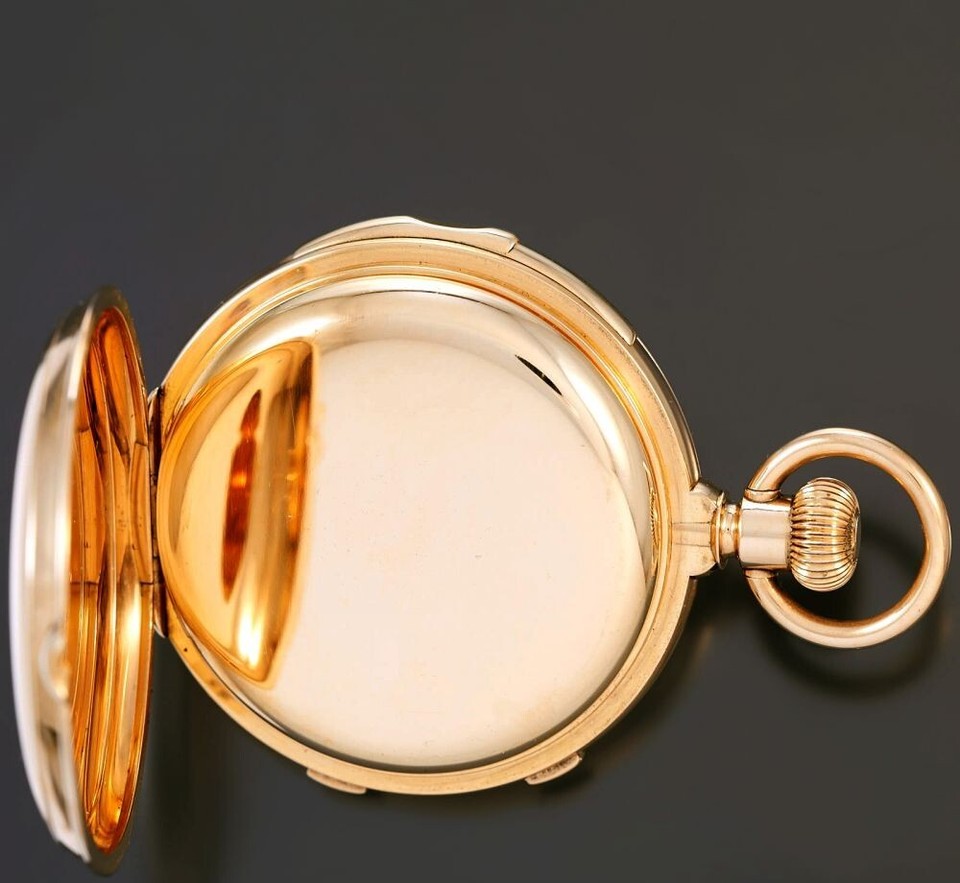 Minute Repeater Split Second Chronograph Pocket Watch with Heavy 18K ...