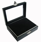 HIGH QUALITY TOP GLASS GEM DIAMOND JEWELRY COIN BOX CASE STORAGE 8x10 ...