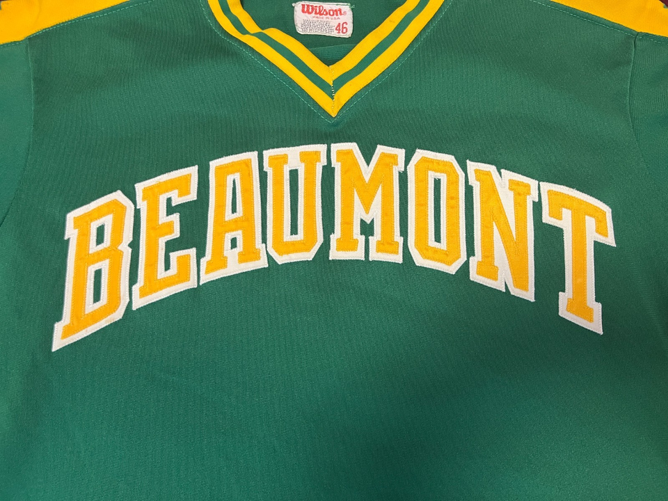 Beaumont Golden Gators 1983-86 Texas League game worn jersey Wilson 46 ...