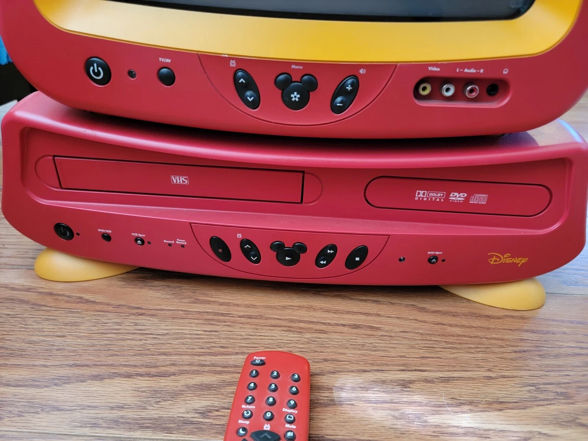 Mickey Mouse Tv with DVD/ VCR combo player hakodate-suiren.com