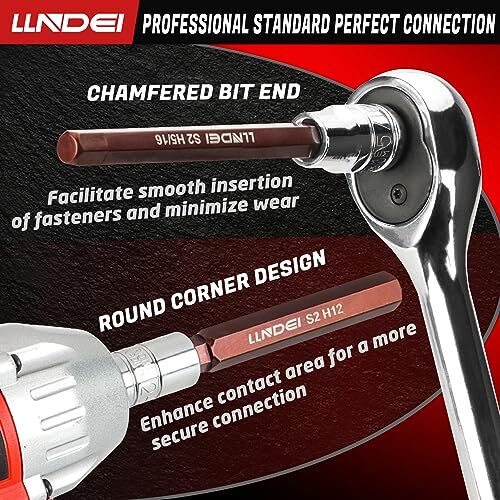 3/8inch Drive Extra Long Allen Hex Bit Socket Set 19pcs Standard Sae ...