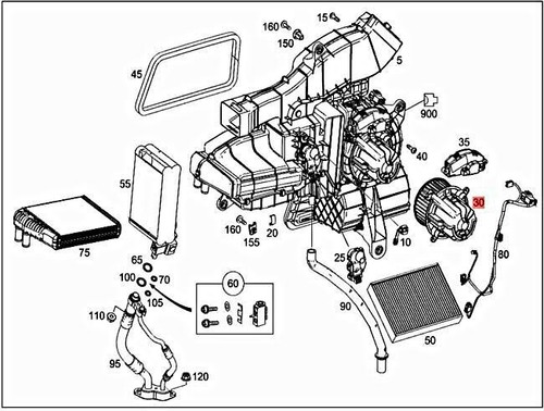Genuine MERCEDES W447 V-CLASS W447 Radial blower mechanical 0008304901 ...