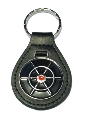 PACKARD CLIPPER KEYCHAIN - STITCHED LEATHER KEY FOB - NICE | eBay