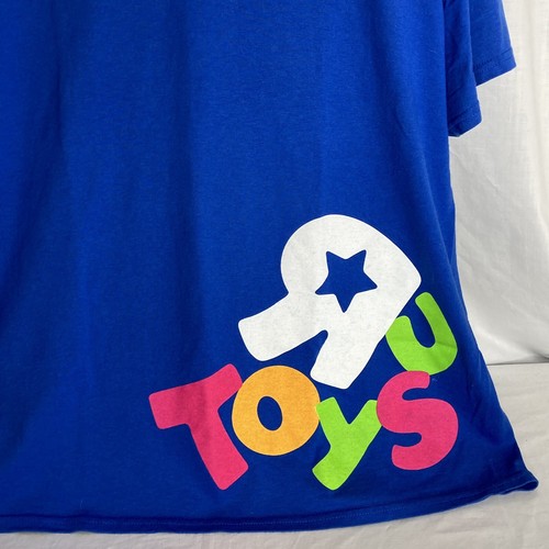 Toys R Us T Shirt XL Blue Spell Out Graphic Short Sleeve Crew Neck ...
