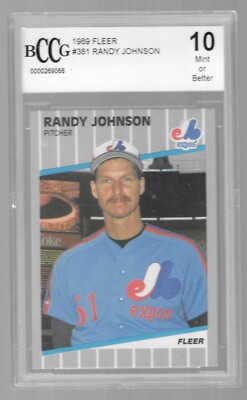 1989 Fleer Randy Johnson #381 RC HOF BCCG 10 | eBay