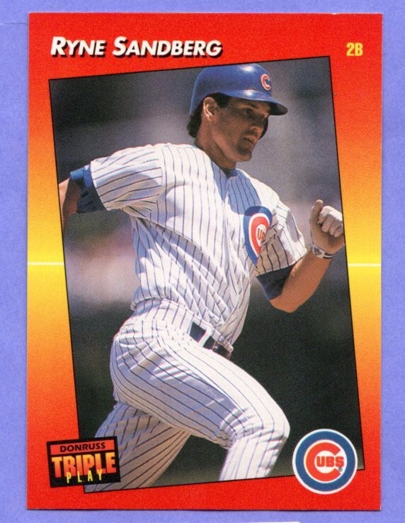 1992 DONRUSS TRIPLE PLAY #229 - RYNE SANDBERG CHICAGO CUBS | eBay