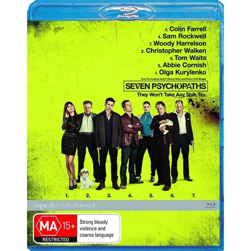 Seven Psychopaths (Blu-ray, 2012) Region B (Colin Farrell, Woody ...
