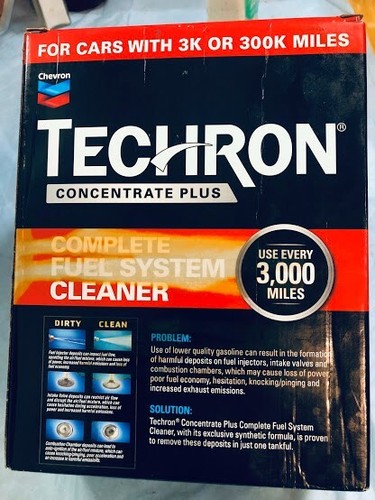2PACK Chevron Techron CONCENTRATE PLUS complete Fuel System Cleaner 2/ ...