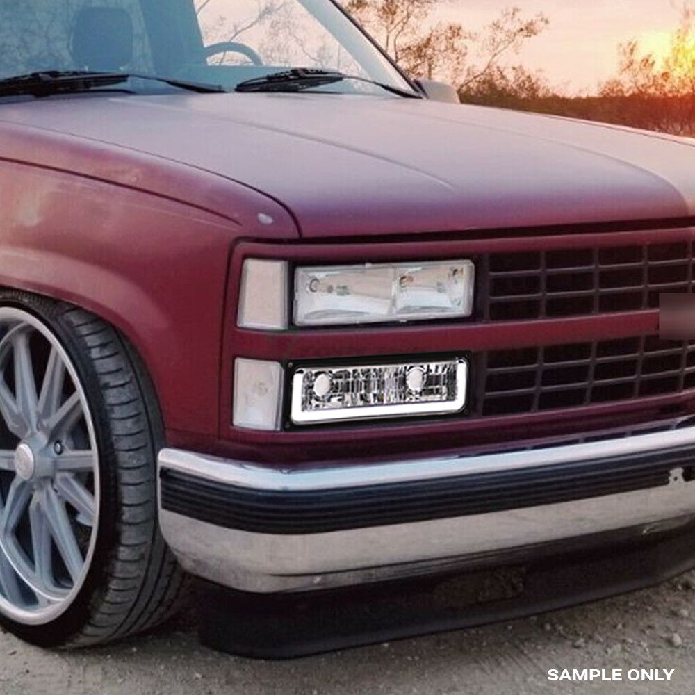 Topline For 1988-2000 GMC C10 C/K Sierra LED Strip Bar Bumper Lights ...