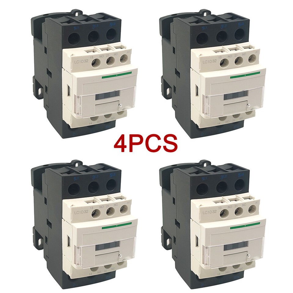 4PCS LC1D32F7 Contactor 110V coil AC replace Schneider contactor LC1D32F7 3P 3NO | eBay