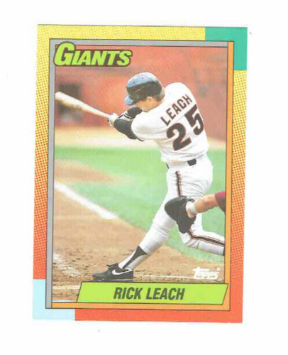Rick Leach Giants OF #56T Topps 1990 Baseball Card | eBay