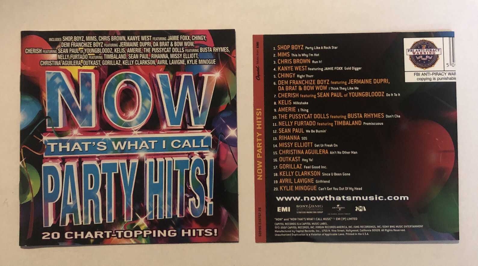 Now Party Hits! by Various Artists CD & SLEEVE ONLY. NO JEWEL CASE ...