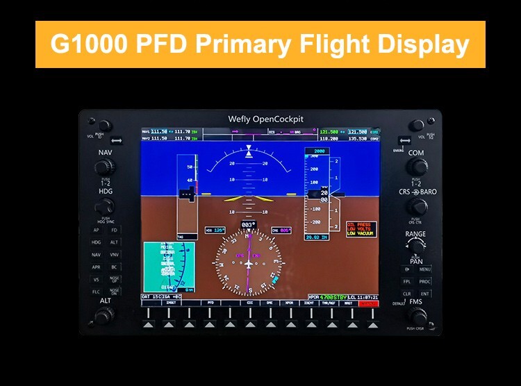 Flight Sim G1000 MFD Display + PFD + Audio Control Panel for Flight ...