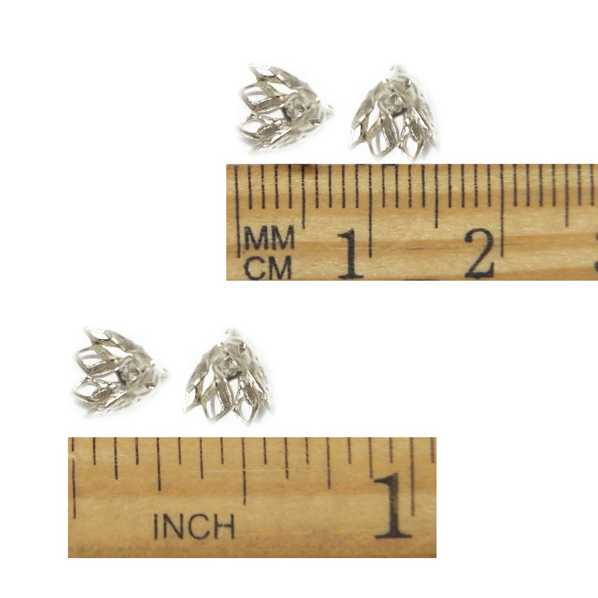 Ornament Caps With Loop Leaf Bell Caps Bail Four Pliable Prongs. Loop ...