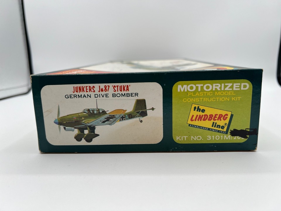 Vintage 1968 Lindberg Motorized Junkers Ju 87 Stuka #3101M 1/48 Model ...