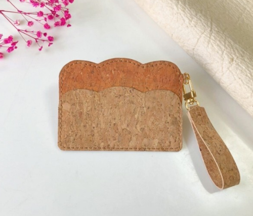 Handmade Cork Bread Card Coin Zippered Wallet Vegan | eBay