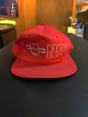 Vtg Wurth No1 Cap Racing Tools Spell Out Logo Strapback Trucker ...