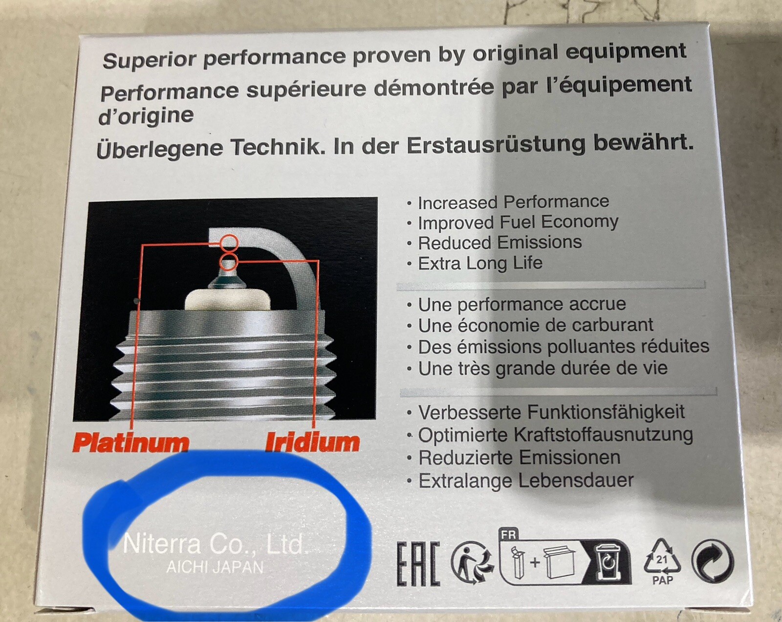 4 Pcs NGK Spark Plug-Laser Iridium ( DILKAR7D11H) Original Japan Made ...