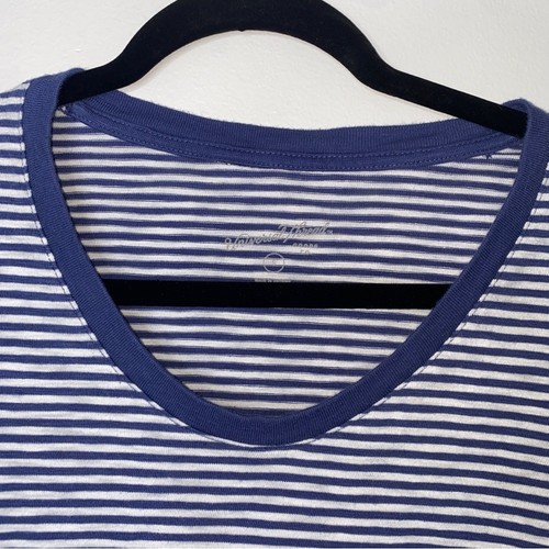 Target Universal Thread 100% Cotton Blue White Striped T-Shirt Dress ...