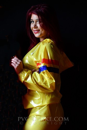 PVC Plastic Vinyl Sauna suit PVC Fetish Plastic Overalls two piece PVC ...